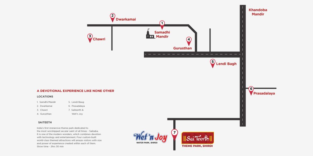 To reach saiteerth in shirdi by train, road, & air